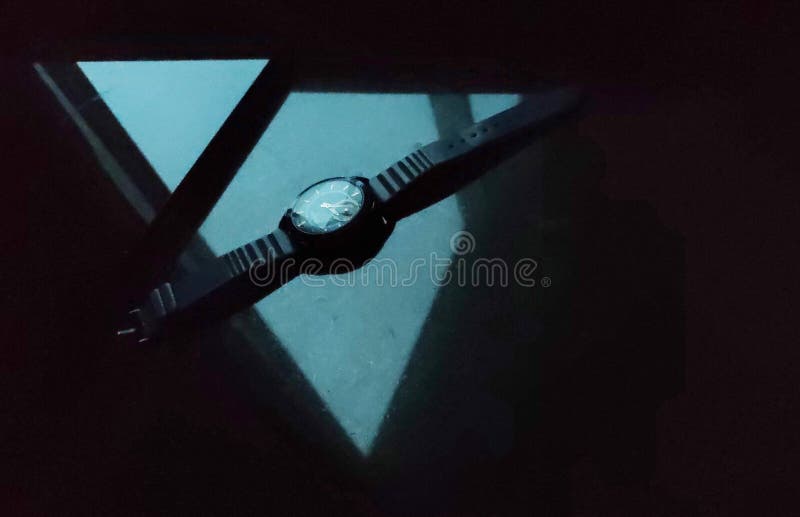 Clock with Light Reflection Background Editorial Image - Image of ...