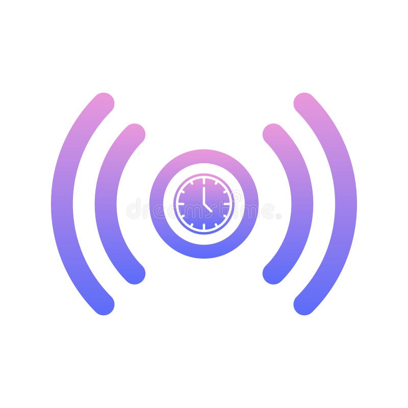 Clock Live Logo Gradient Design Template Icon Element Stock ...