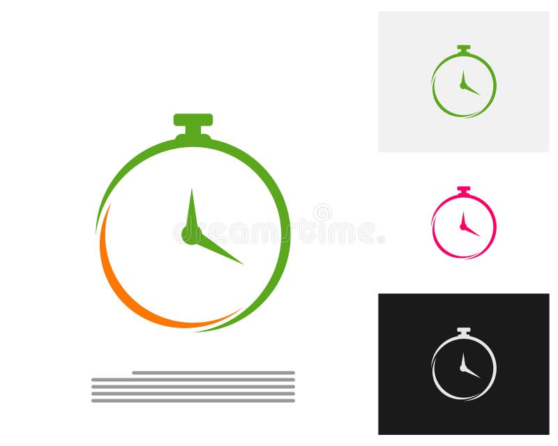 Clock Logo Design Concept . Time Management Logo Template. Concept Icon ...