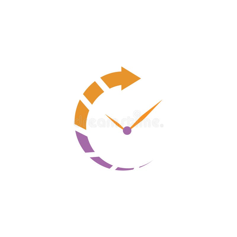 Clock logo stock illustration. Illustration of start - 340598092
