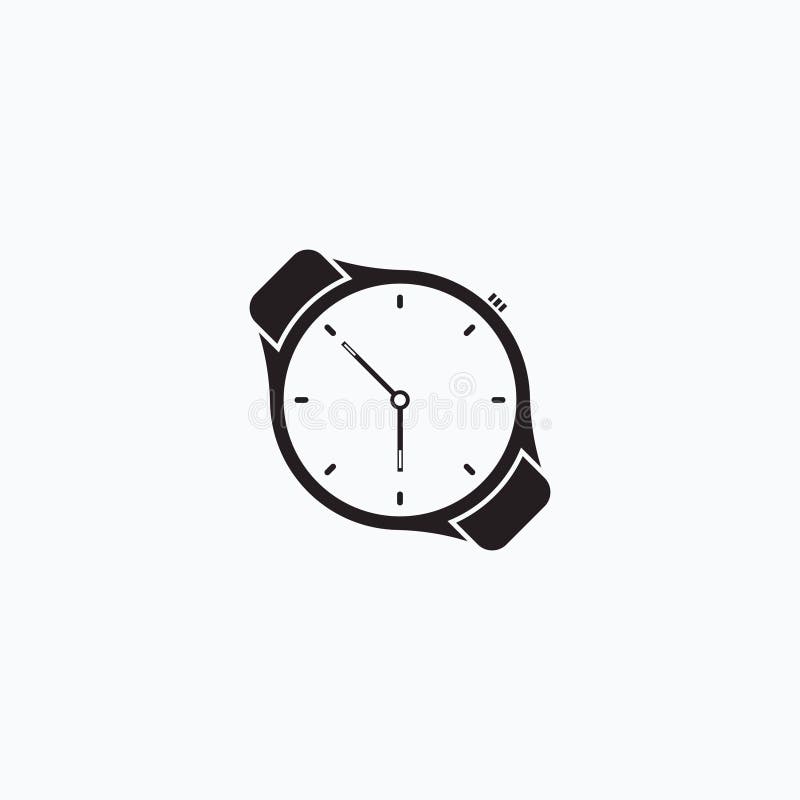 Clock Logo Template for Timepiece or Alarm Stock Vector - Illustration ...