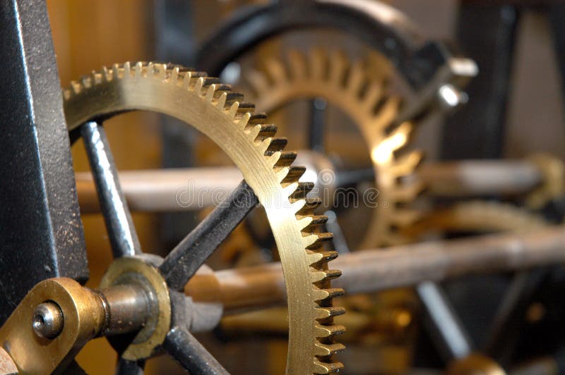 Clock machine stock image. Image of antique, clock, macro - 1562115