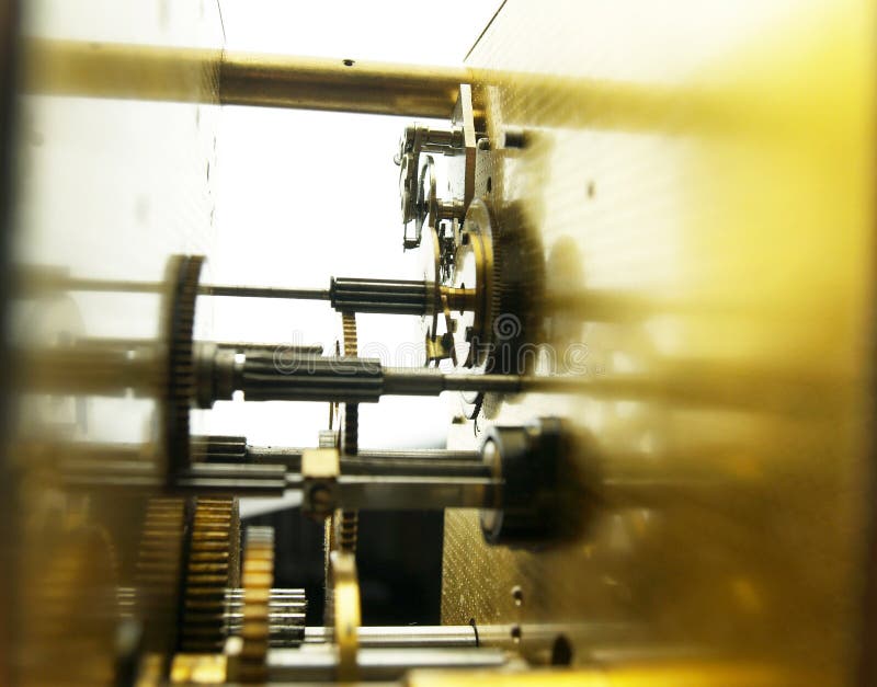 Clock machine stock image. Image of hurry, antique, mechanism - 15797273