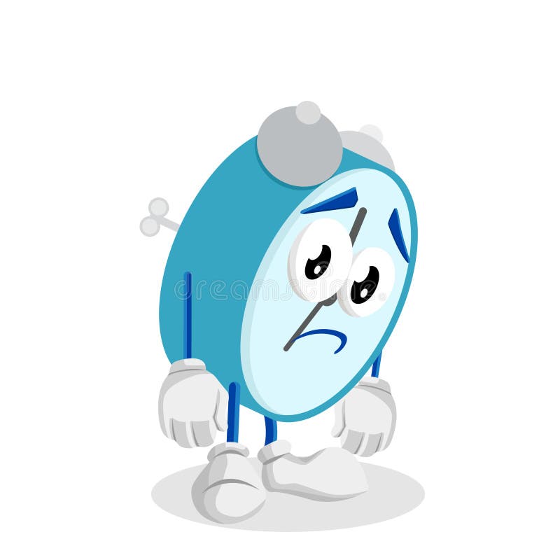 Sad alarm clock cartoon stock illustration. Illustration of character ... Sad alarm clock cartoon stock illustration. Illustration of character ...