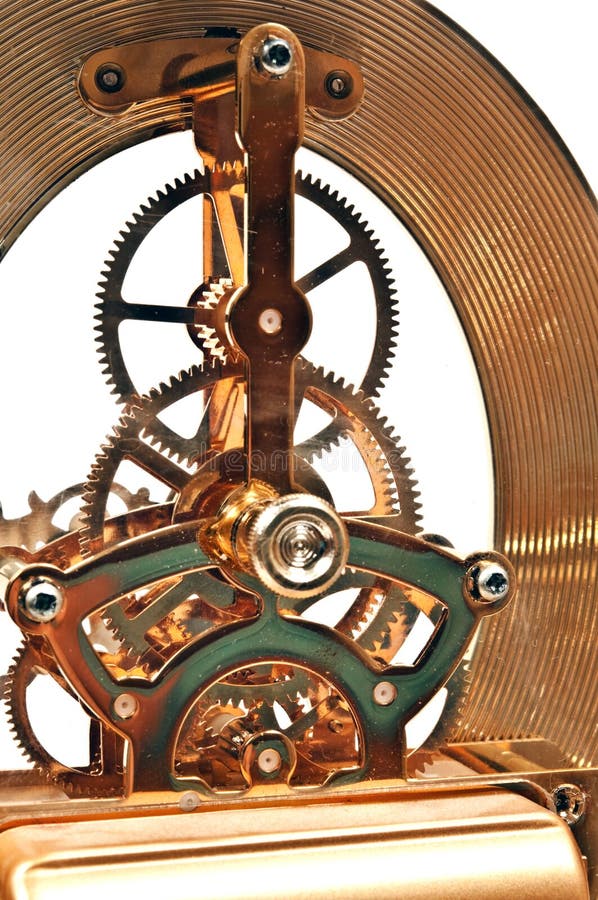 Clock mechanism stock image. Image of gear, clockworks - 18310151