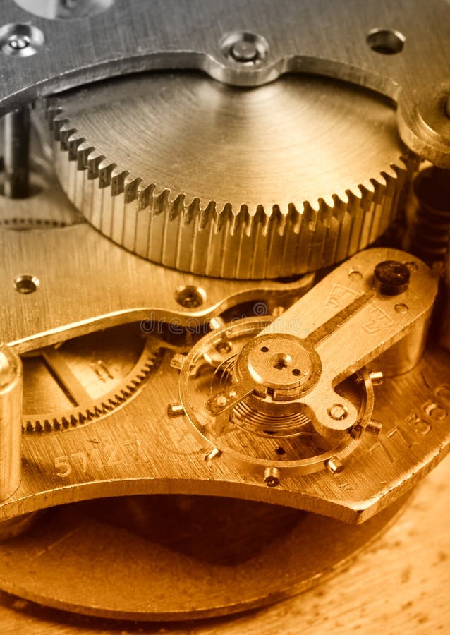 Clock mechanism stock photo. Image of concepts, motion - 19195592