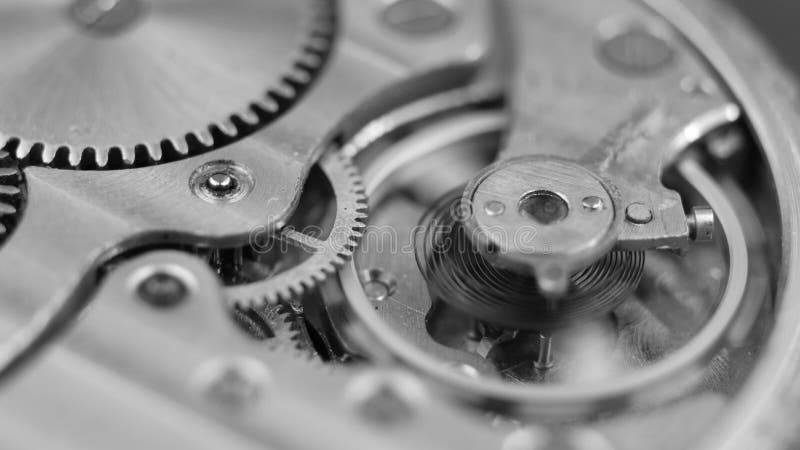 Clock Mechanism Close-up. Inside the Clock Stock Footage - Video of ...