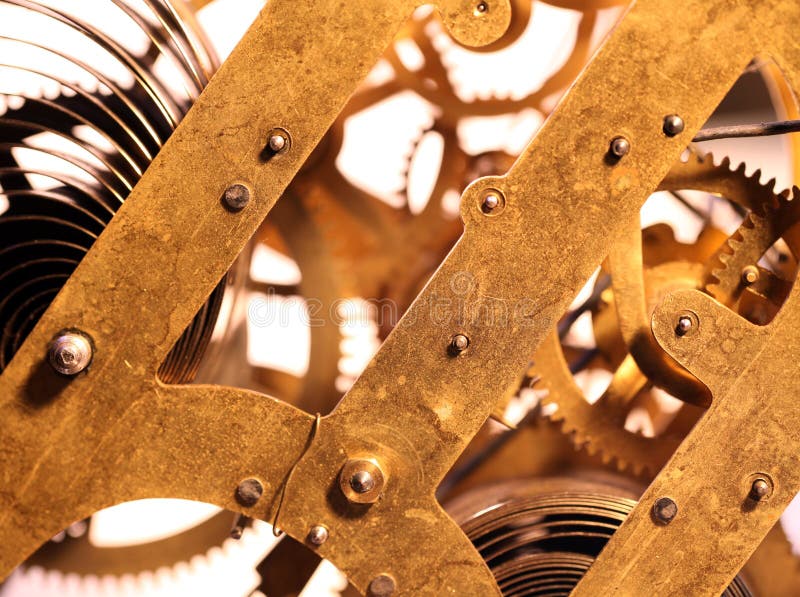 Internal clock mechanism stock photo. Image of internal - 31910230