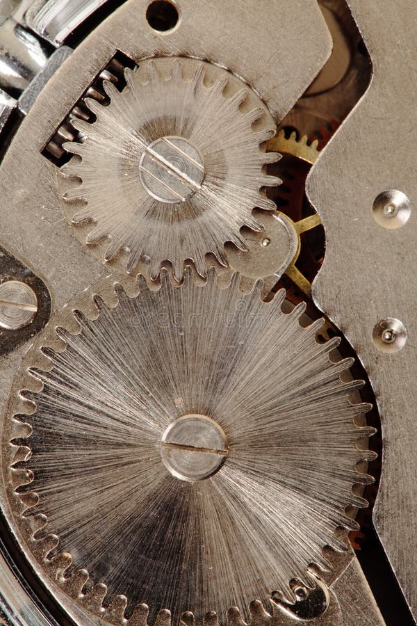 Clock mechanism stock image. Image of retro, industry - 38196001