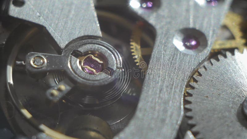 Clock mechanism stock footage. Video of timer, spring - 275672570