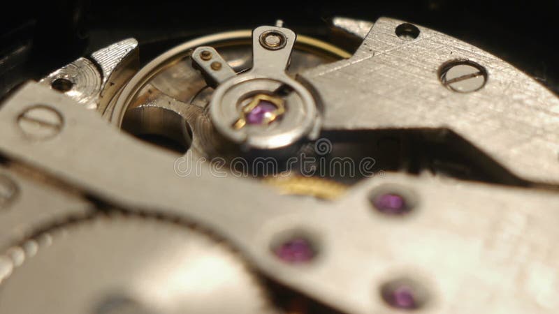 Clock mechanism stock footage. Video of timer, spring - 275672814
