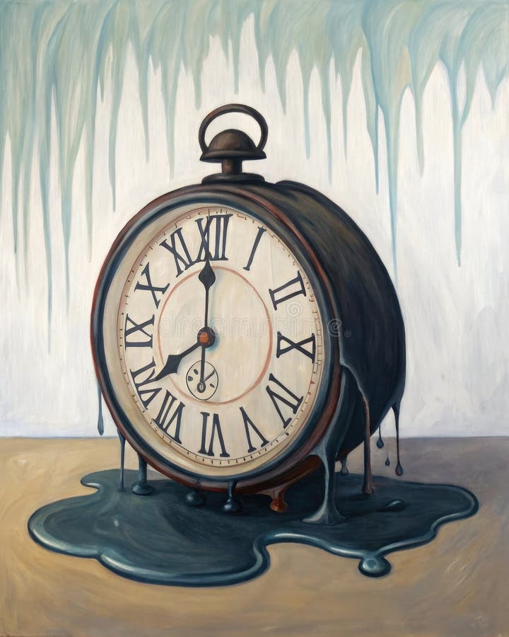 A Clock with Melting Numbers Representing the Fluidity of Time ...
