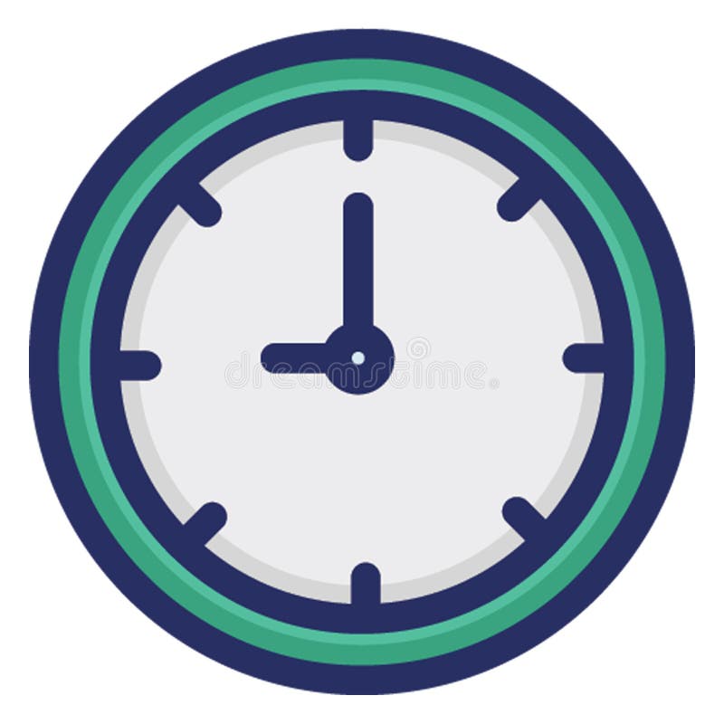 Clock, Midnight, New, Year Isolated Vector Icon Which Can Easily Modify ...
