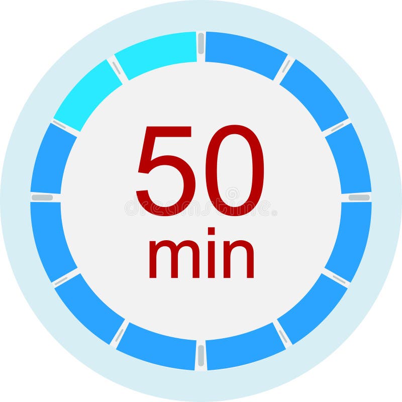 Clock. 50 minutes stock vector. Illustration of wheel - 290225012