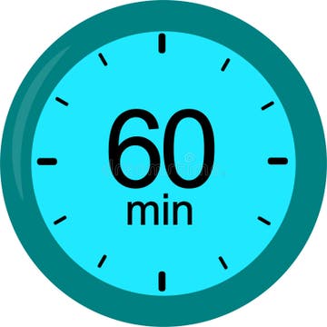 Clock. 60 minutes stock vector. Illustration of presentation - 282549902