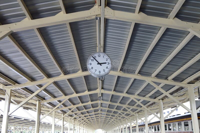 Old Ceiling of a Train Station in Jakarta Stock Image - Image of indoor ...