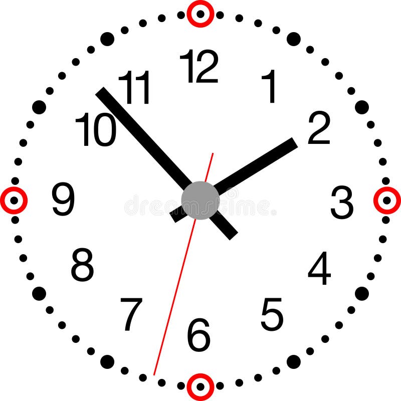 Clock_modern stock vector. Illustration of accuracy, exact - 12955668