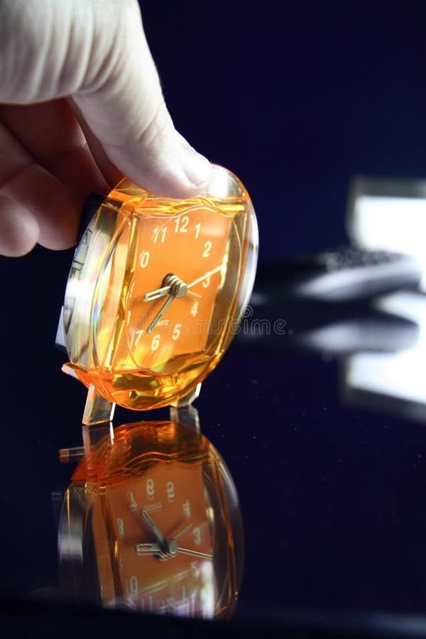 Clock in the Morning stock photo. Image of waking, reflective - 2399680