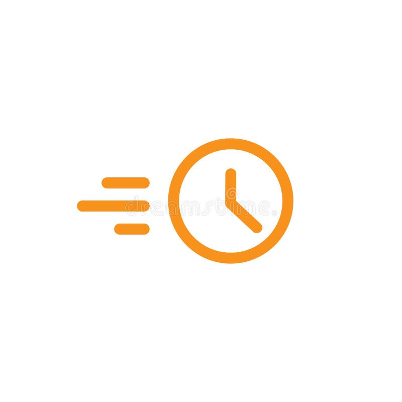 Quick Timer Icon. Delivery Logo Stock Illustration - Illustration of ...