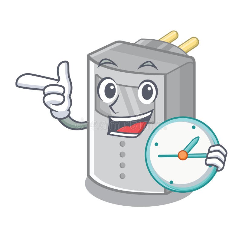 With Clock Motion Sensor in the Cartoon Shape Stock Vector ...