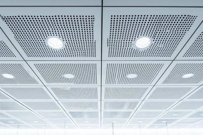 A Clock Mounted on the Ceiling. Suitable for Time-related Concepts and ...