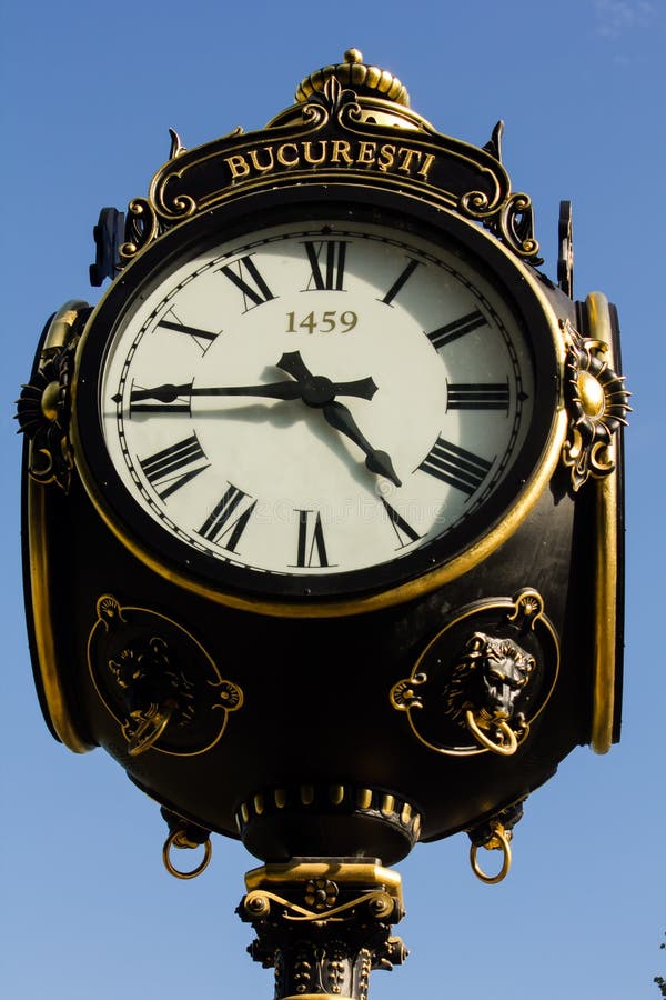 Clock stock photo. Image of time, bucharest, 1459, details - 64292084