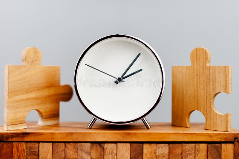 Jigsaw Puzzle Piece Working Against Time Concept of Time Value of Time ...