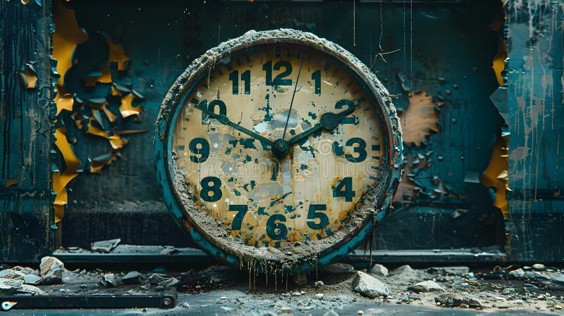 Clock Numerals Scattered on the Ground Stock Illustration ...