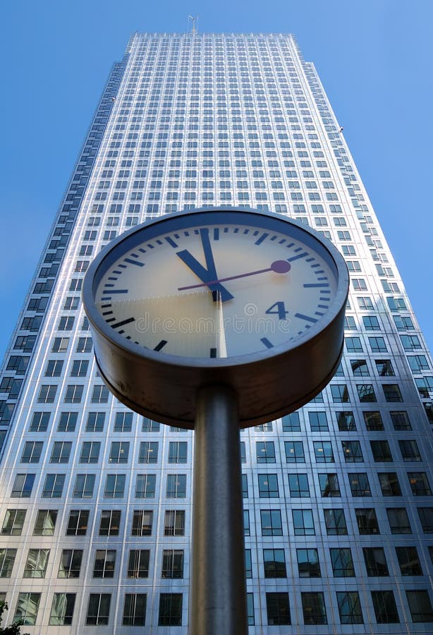 Clock with office windows stock photo. Image of christmas - 9537614