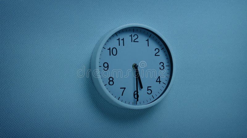 Clock Face Showing 5 O Clock Stock Image - Image of numerals, time: 3384031
