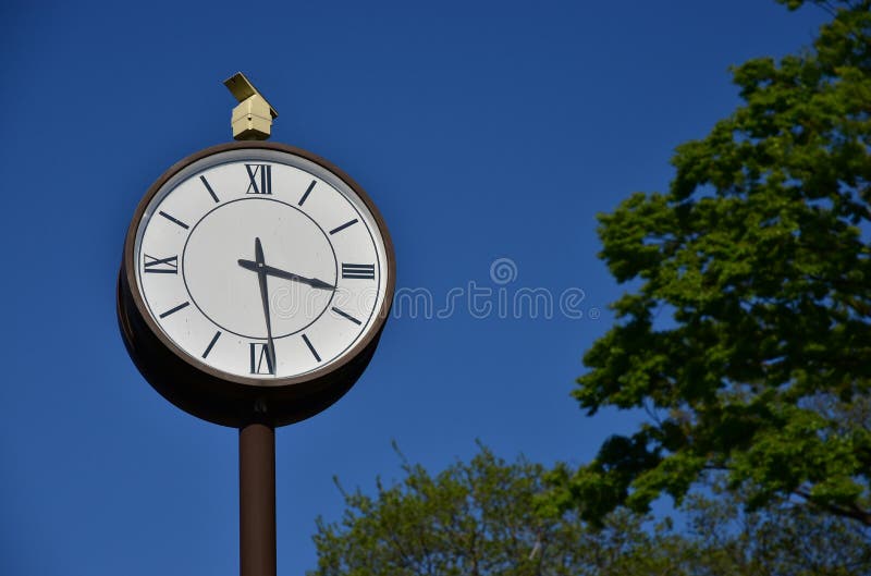 Clock in the park stock photo. Image of carpet, abstract - 31130354
