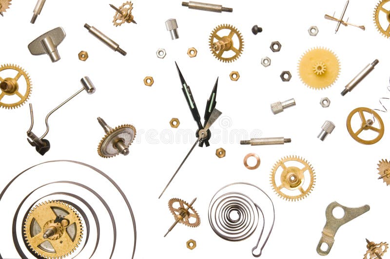 Clock parts stock image. Image of parts, closeup, hands - 32013357