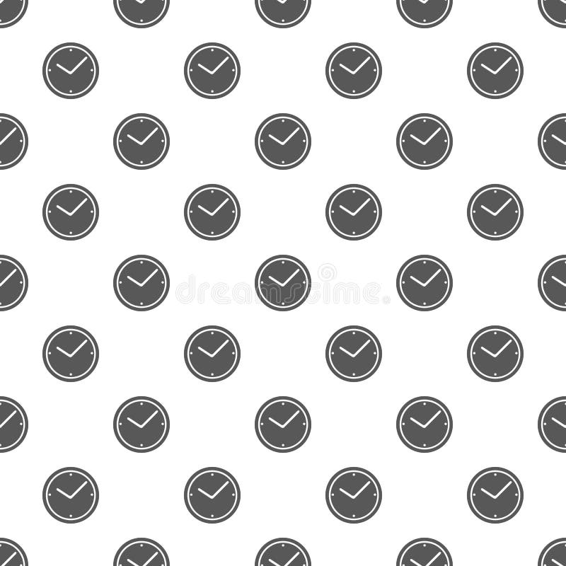 Clock pattern seamless stock vector. Illustration of geometric - 101968038