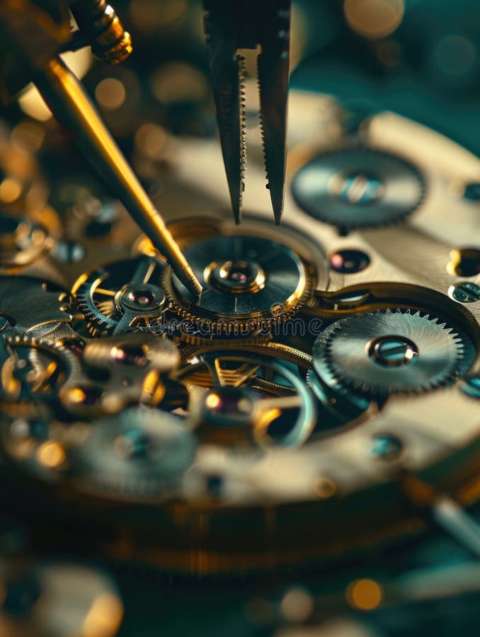 Clock with pen stock photo. Image of scheduling, watch - 374249206