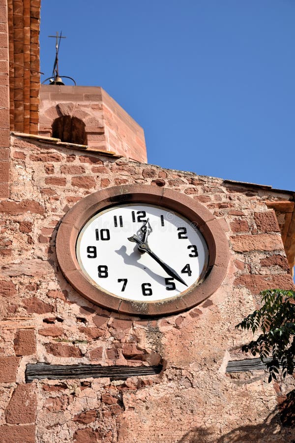The clock of the people. stock image. Image of wall, indicates - 79876593