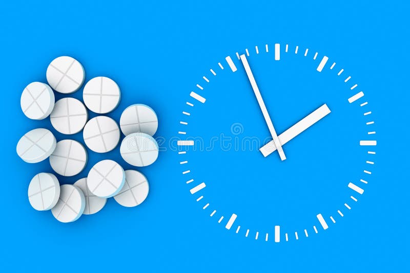 Clock Pills. Pill Tablet Clock. Pill Time. Medication Schedule Stock ...