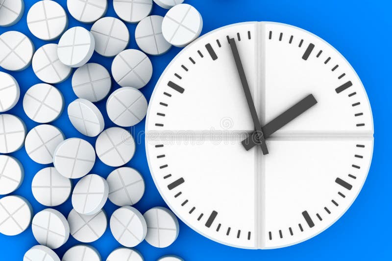 Clock Pills. Pill Tablet Clock. Pill Time. Medication Schedule Stock ...