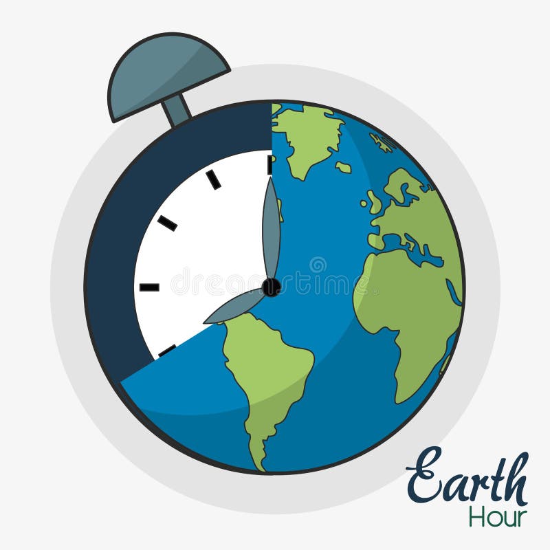 Earth Hour design stock vector. Illustration of sign - 109839177