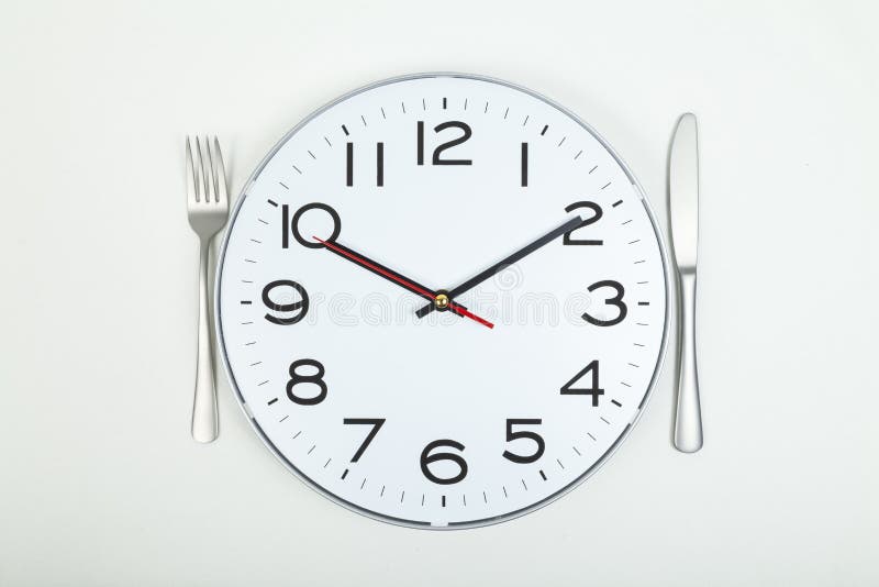 Clock on plate stock photo. Image of ticker, concept - 69194148