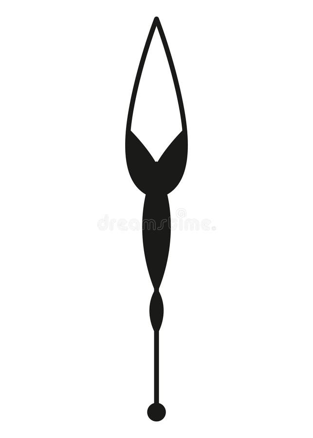 Clock Pointer Arrow. Black Silhouette Chronometer Element. Clock Arm ...