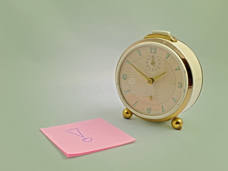 Clock and post-its stock photo. Image of clock, brand - 36280842