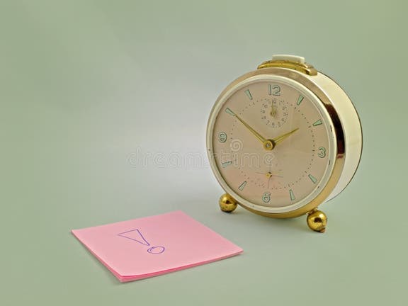Clock and post-its stock photo. Image of clock, brand - 36280842