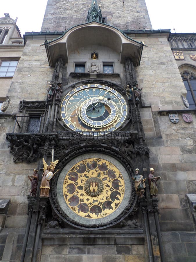 Prague Astronomical Clock. editorial stock photo. Image of tower ...