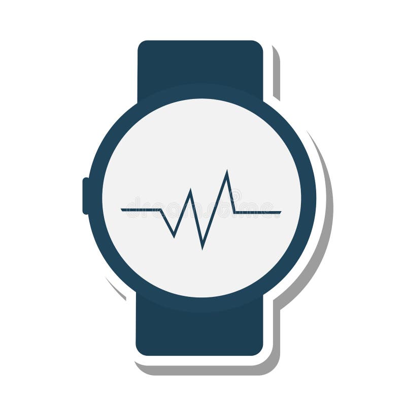Clock Pulse Meter Isolated Icon Stock Vector - Illustration of ...