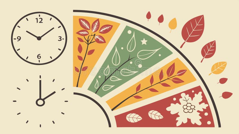 Clock with Radial Floral Pattern, Decorative Time and Botanical Design ...