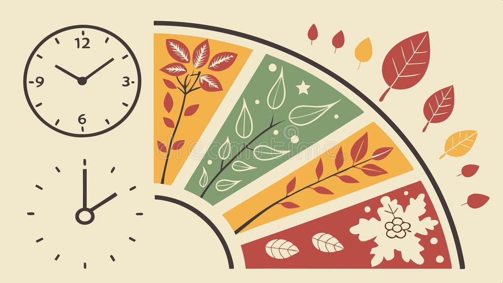 Clock with Radial Floral Pattern, Decorative Time and Botanical Design ...