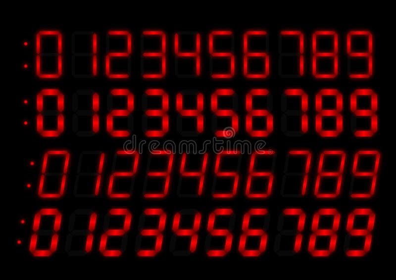 Digital numbers stock illustration. Illustration of numbers - 11548487