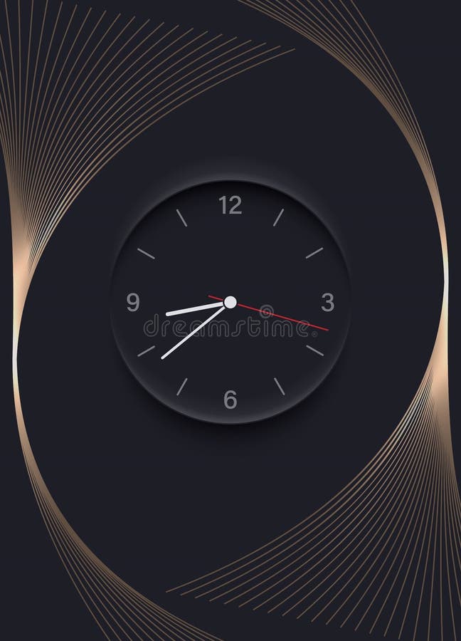 Clock Rapidly Current Time. Vector Illustration Stock Vector ...