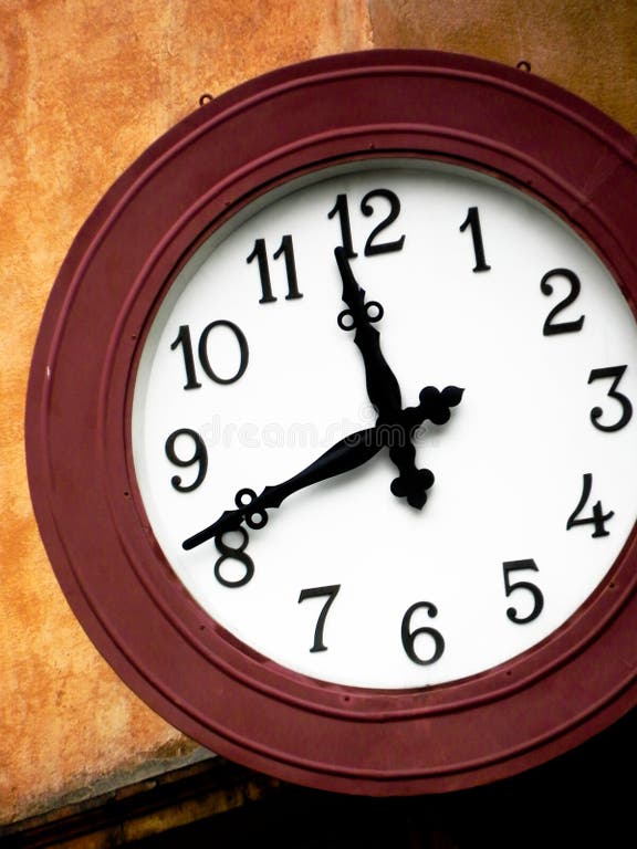 Clock in Rome stock image. Image of clock, situation - 49435643