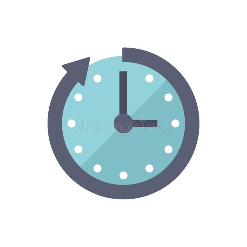 Clock with Rotating Arrow Showing Time Passing Concept Icon Stock ...